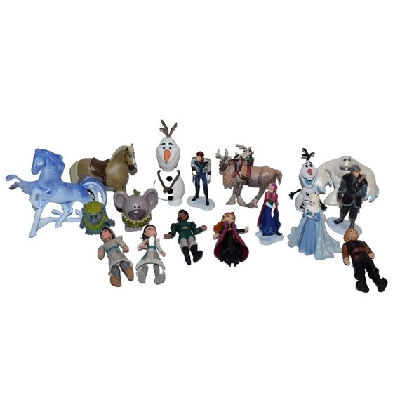 Disney | Toys | Vtg Disney Frozen I Ii Figures Lot Cake Topper Elsa ...